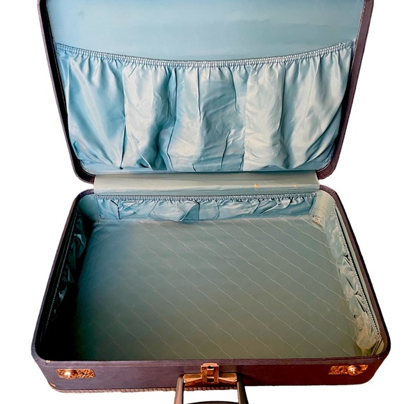Other | Vintage 195s60s Hard Shell Leather Suitcase | Poshmark